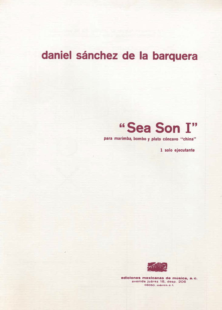 SeaSon I [Ensamble] | Daniel Sánchez de la Barquera – Sonus Litterarum